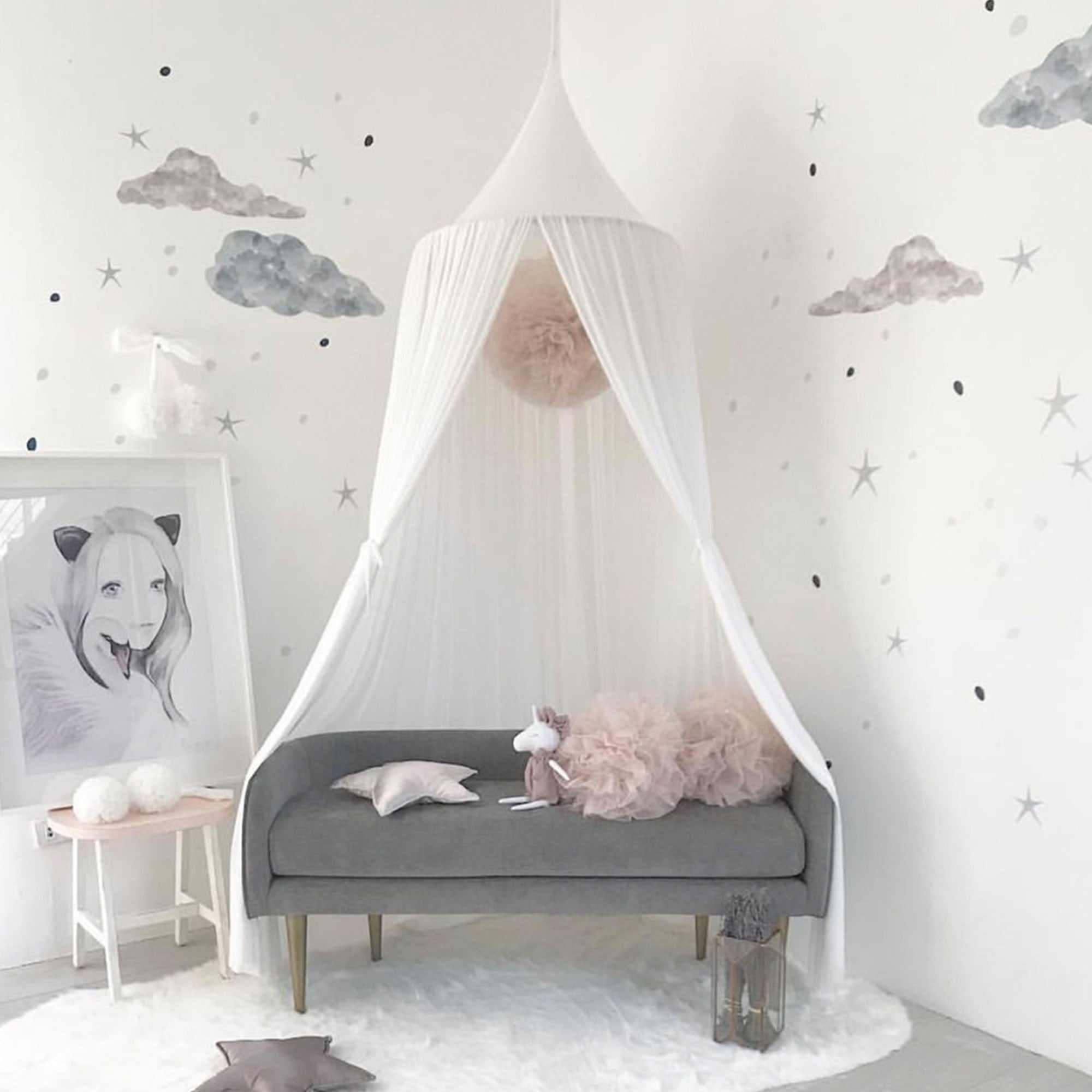 Sheer Canopy - Cloud – Catchu Boutique